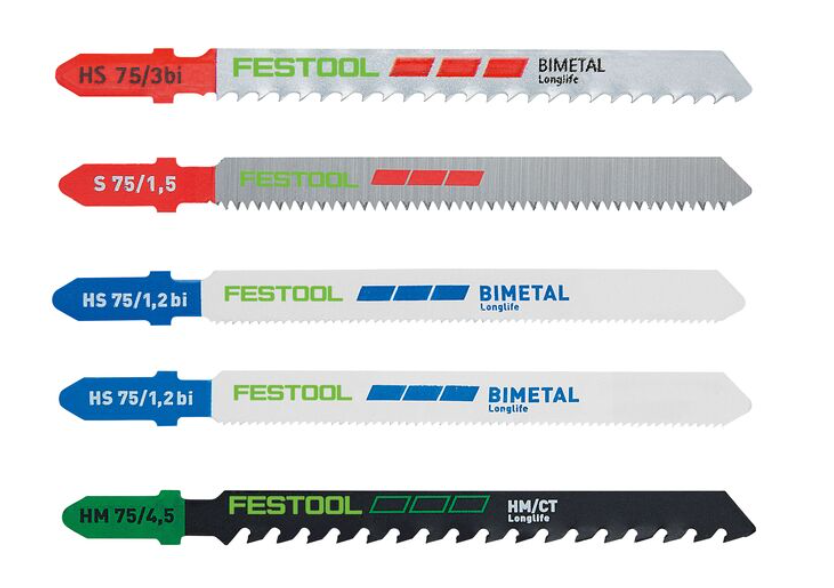 Jigsaw Tool Festool Jigsaw Blades 5-Pack - HS 155/1.2 BI/5 For Sandwich ...