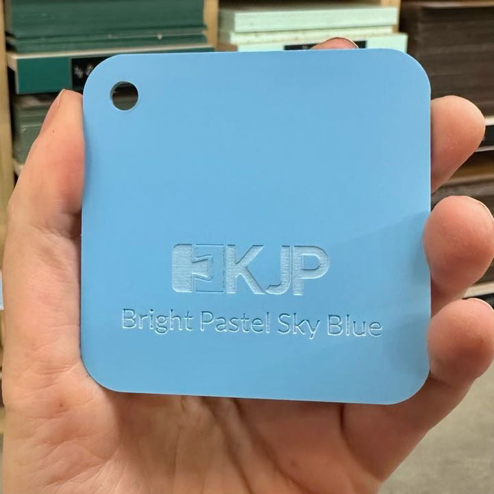 Bright Pastel Sky Blue Acrylic | Laser Cutting